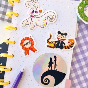 Zero Ghost Dog Holographic Nightmare Before Christmas Sticker/ Jack ...