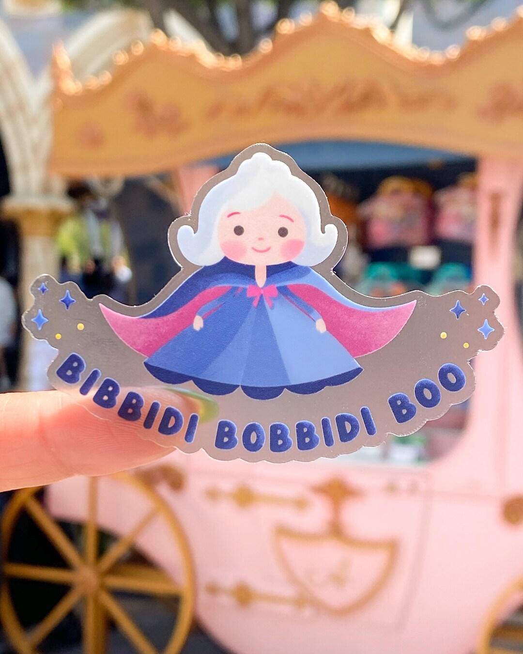 Bibbidi Bobbidi Boo Fairy Godmother Transparent Laptop Sticker Decal ...