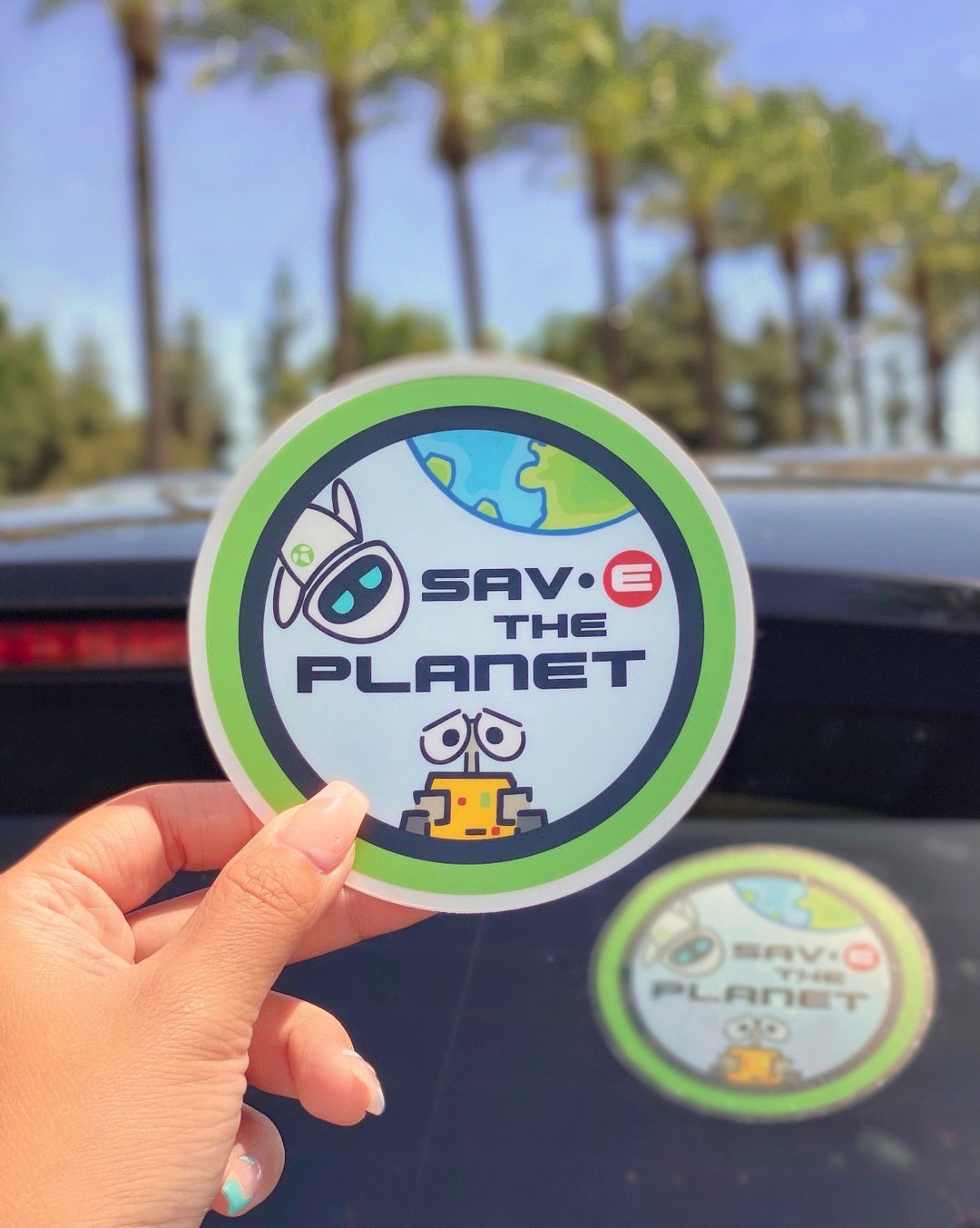 Save the Planet Wall-e Car Decal/ Environment Positivity Car Window ...