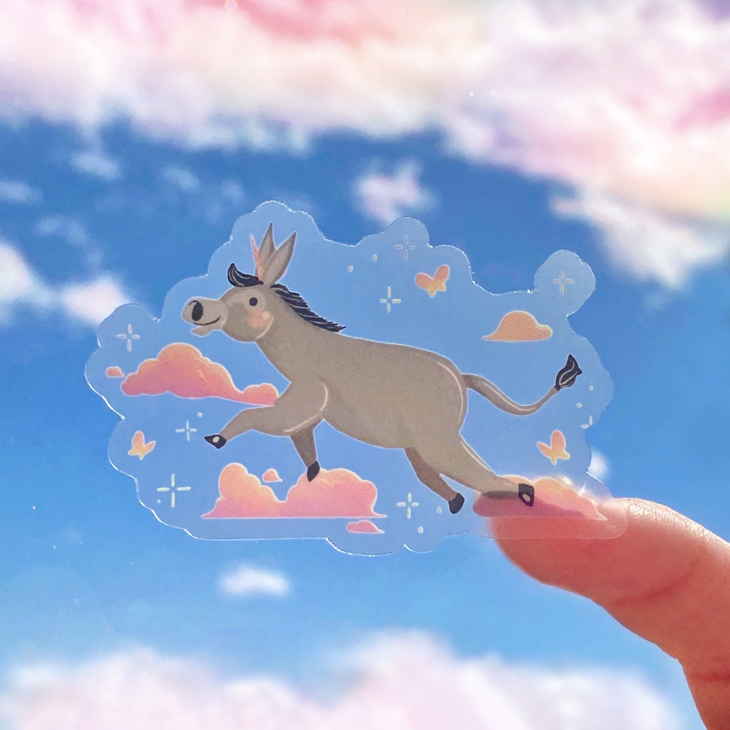Luisa Encanto Unicorn Donkey Transparent Sticker/ Disney - Etsy Australia