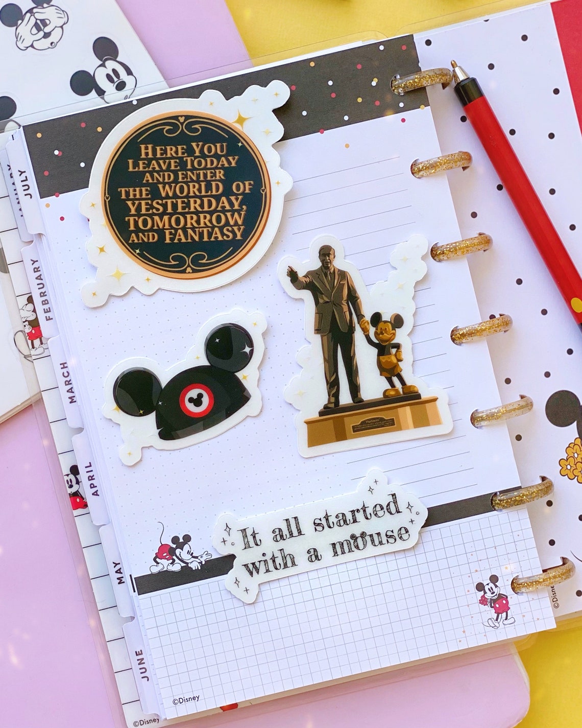 Magic Disney World Road Sign Transparent Laptop Sticker/ - Etsy