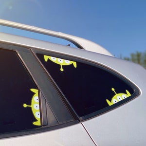 Toy Story Alien Peeker Transparent Car Decal/pixar Peekaboo Window ...