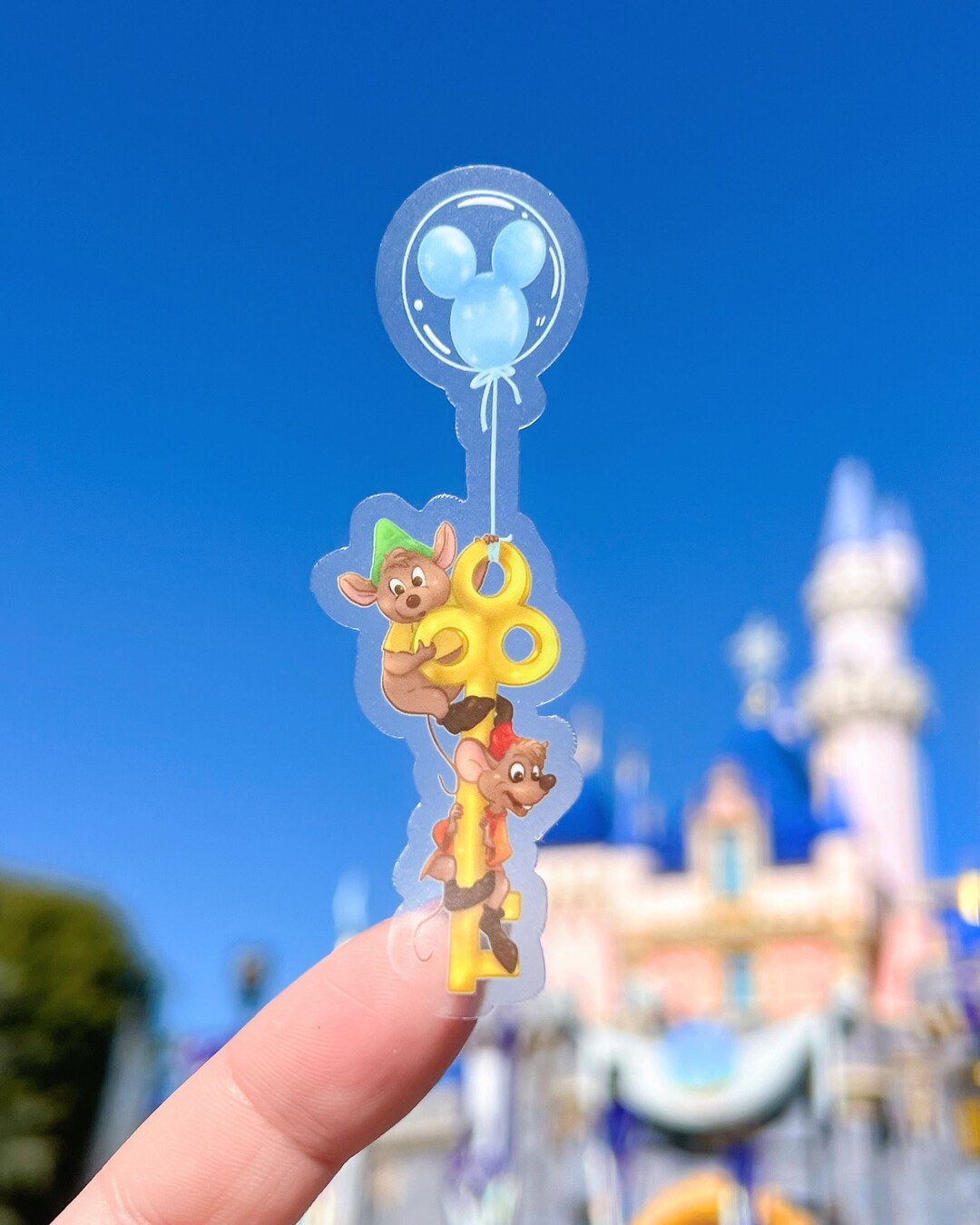 Jaq Jaq and Gus Gus Key Mickey Balloon/ Cinderella Transparent Laptop ...