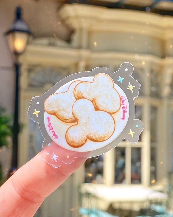 Disney Beignets Transparent Sticker/ Pixie Dust Food Snacks | Etsy