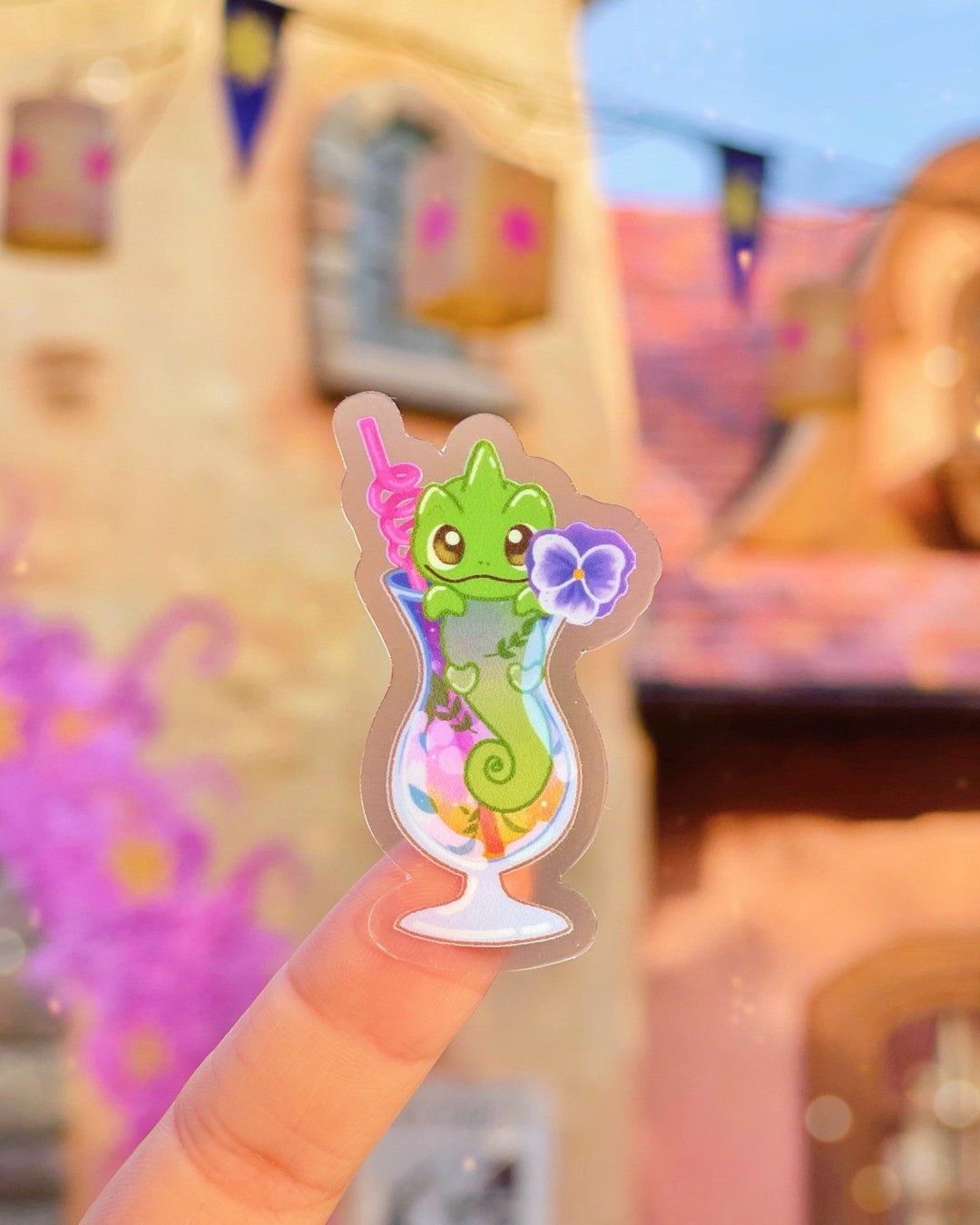 Pascal Iced Tea Transparent Disney Laptop Stickers/ Tangled Rapunzel ...