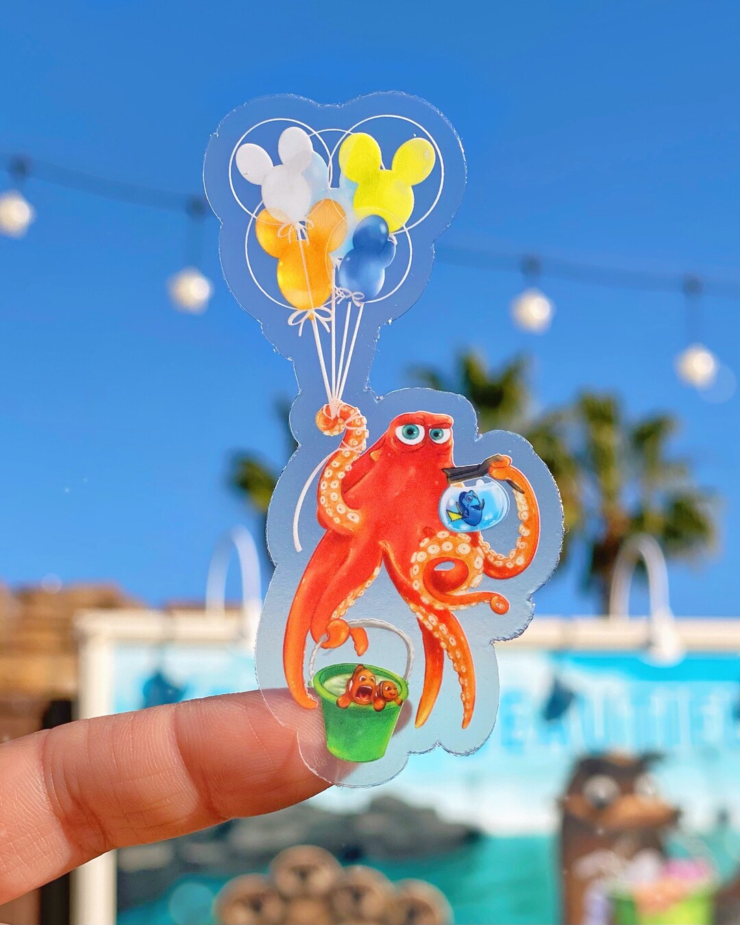 Nemo Dory Hank Mickey Balloon Transparent Laptop Sticker/ Finding Nemo ...