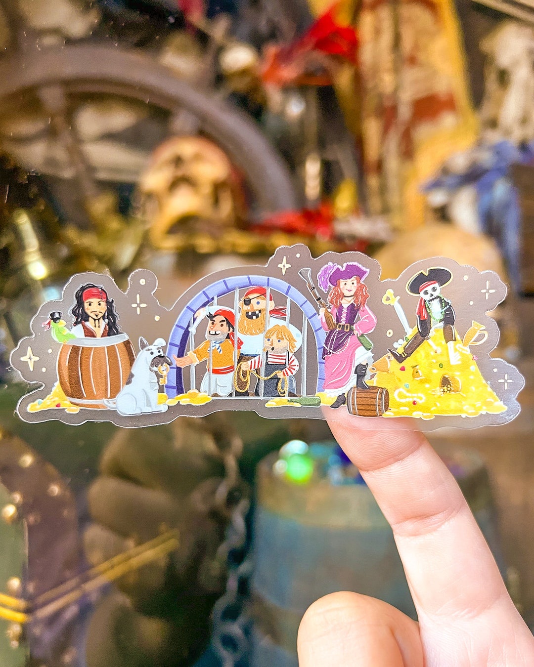 Pirates Landmarks Transparent Laptop Sticker/ Pirates of the Caribbean ...