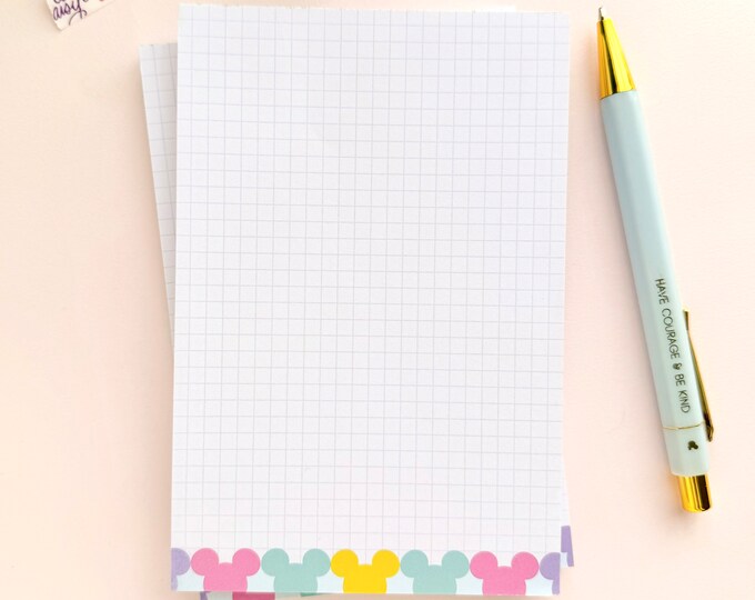 Peekaboo Mouse Grid Memo Notepad/ 50 Sheets Grid Dot Bullet Journal ...