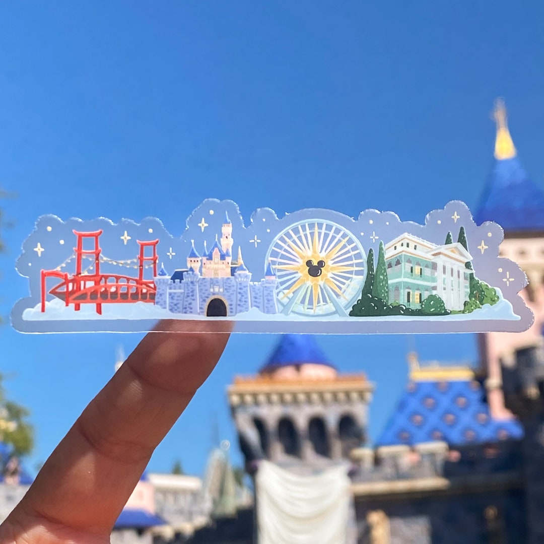 Disneyland Landmarks Transparent Laptop Sticker/ Disney Hidden Mickey ...