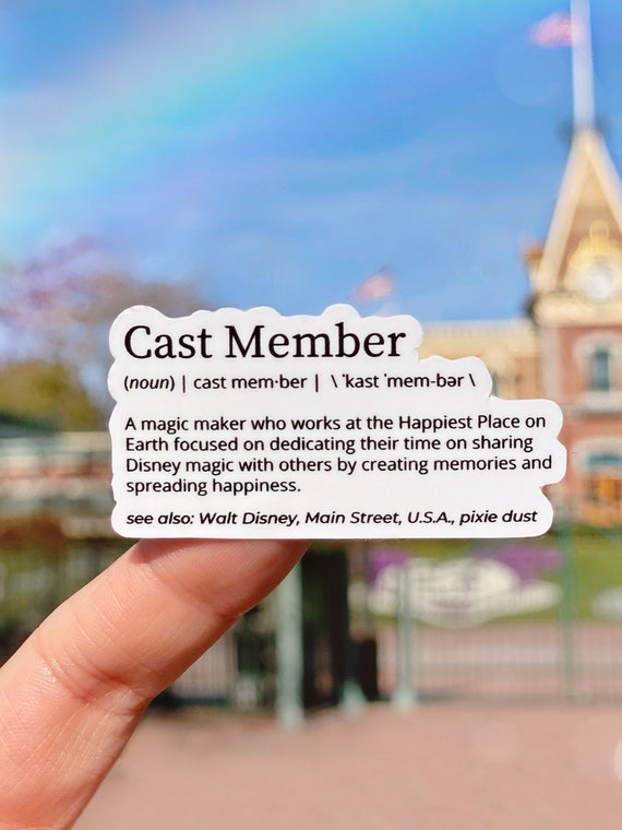 Cast Member Definition Sticker/ Magic Maker Disney Laptop - Etsy