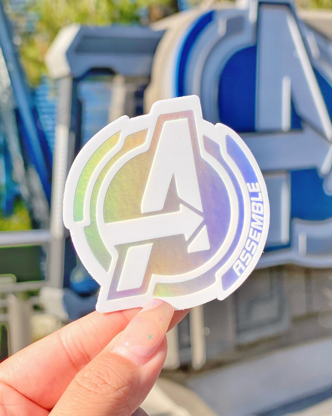 Avengers Assemble Holographic Sticker/ Disney Marvel Laptop Stickers ...
