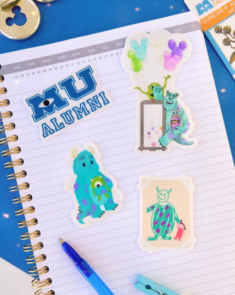 Monsters University Alumni Transparent Sticker/ Graduation - Etsy