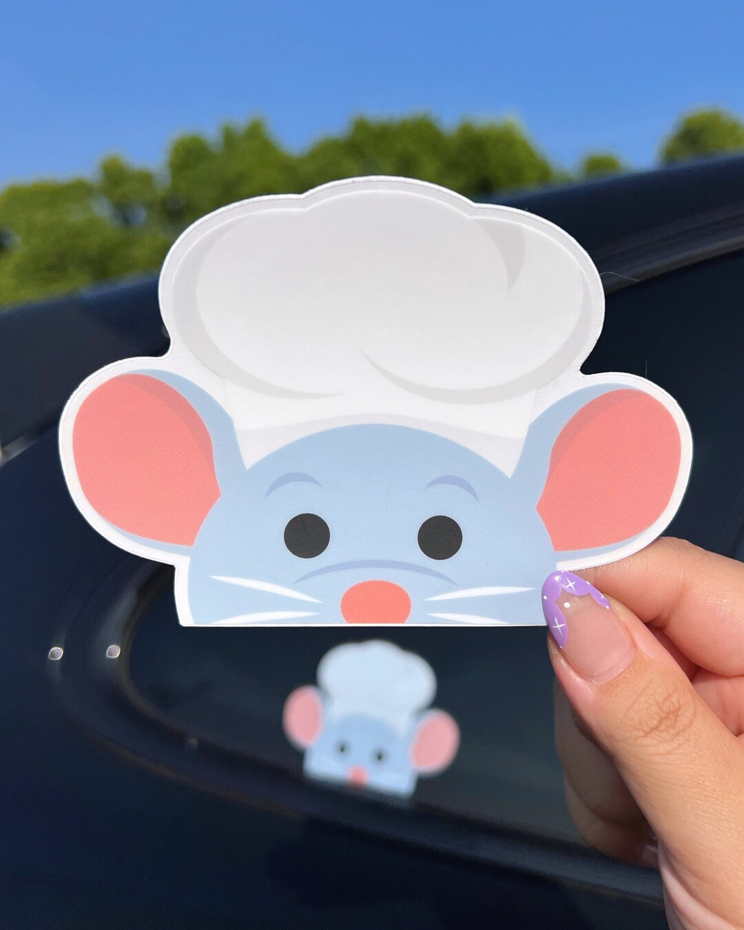 Remy Peeker Transparent Car Decal/ Ratatouille Little Chef Peekaboo ...