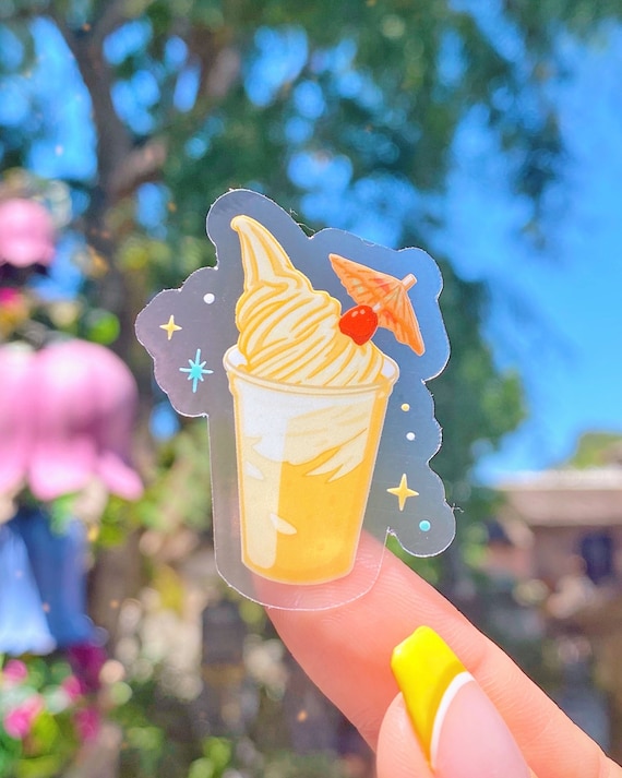Dole Whip Transparent Sticker/ Pixie Dust Food Disney Snacks - Etsy