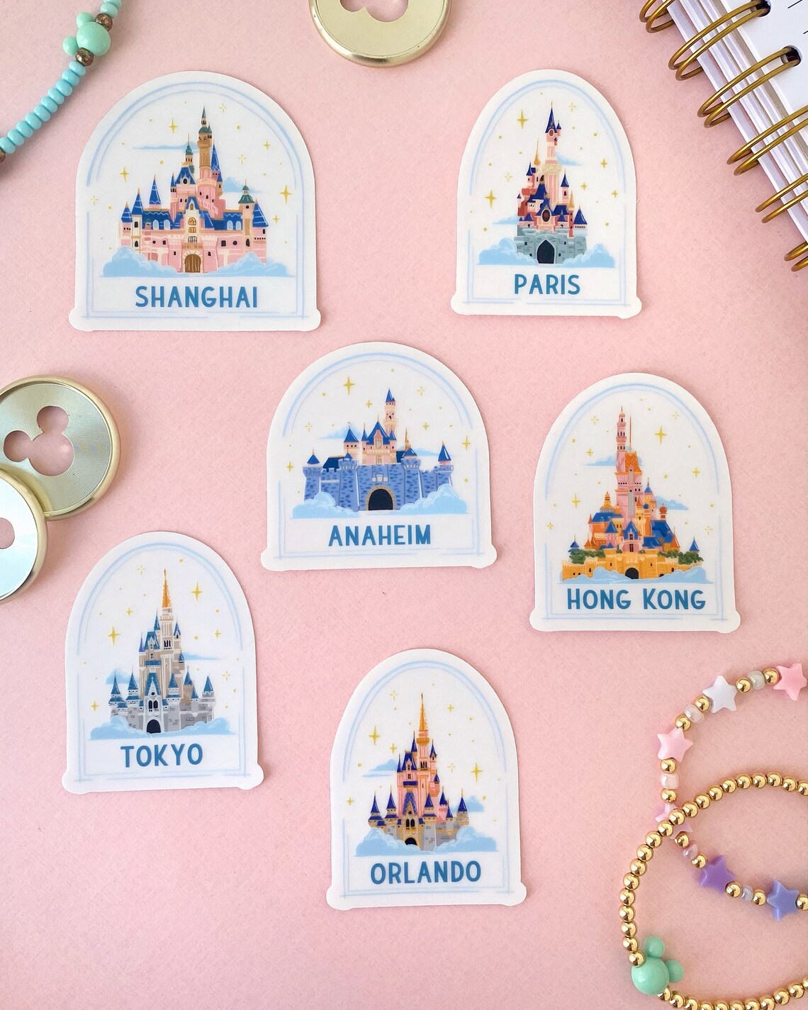 Anaheim Castle in the Sky Transparent Laptop Sticker Disney Decal ...