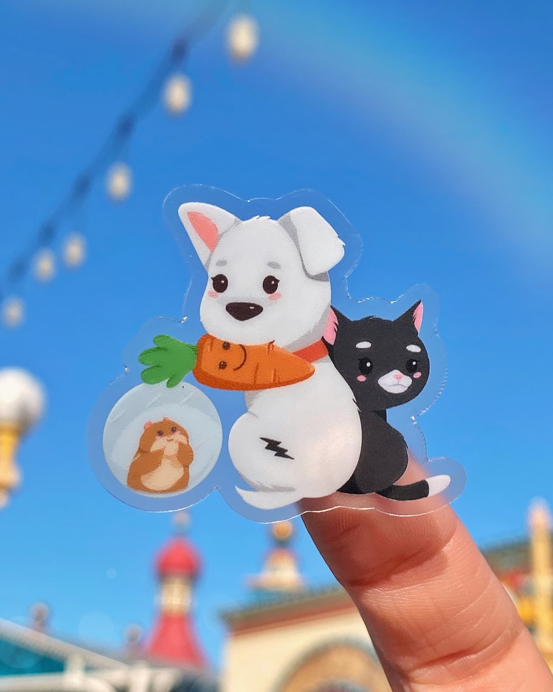 Bolt and Friends Transparent Sticker/ Disney Laptop Stickers/ Cellphone ...