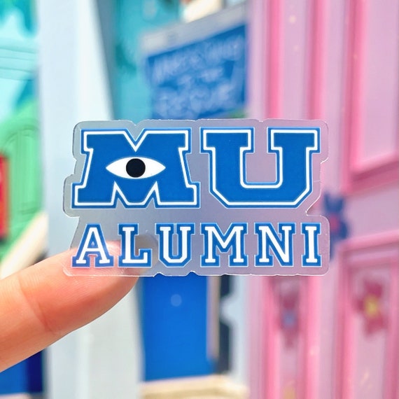 Monsters University Alumni Transparent Sticker/ Graduation | Etsy