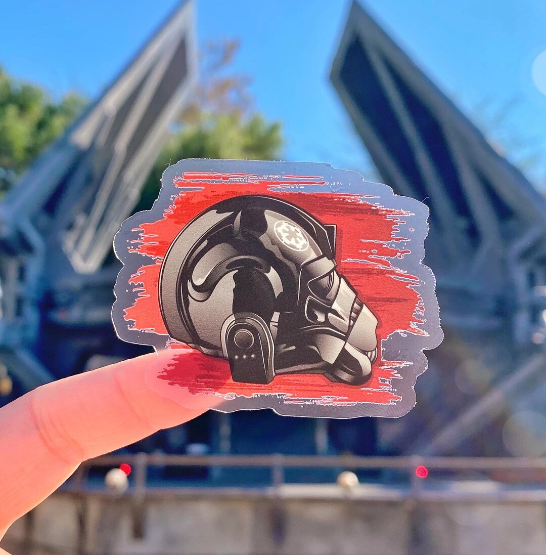 Imperial Star Wars Helmet Transparent Laptop Sticker/ TIE Fighter the ...