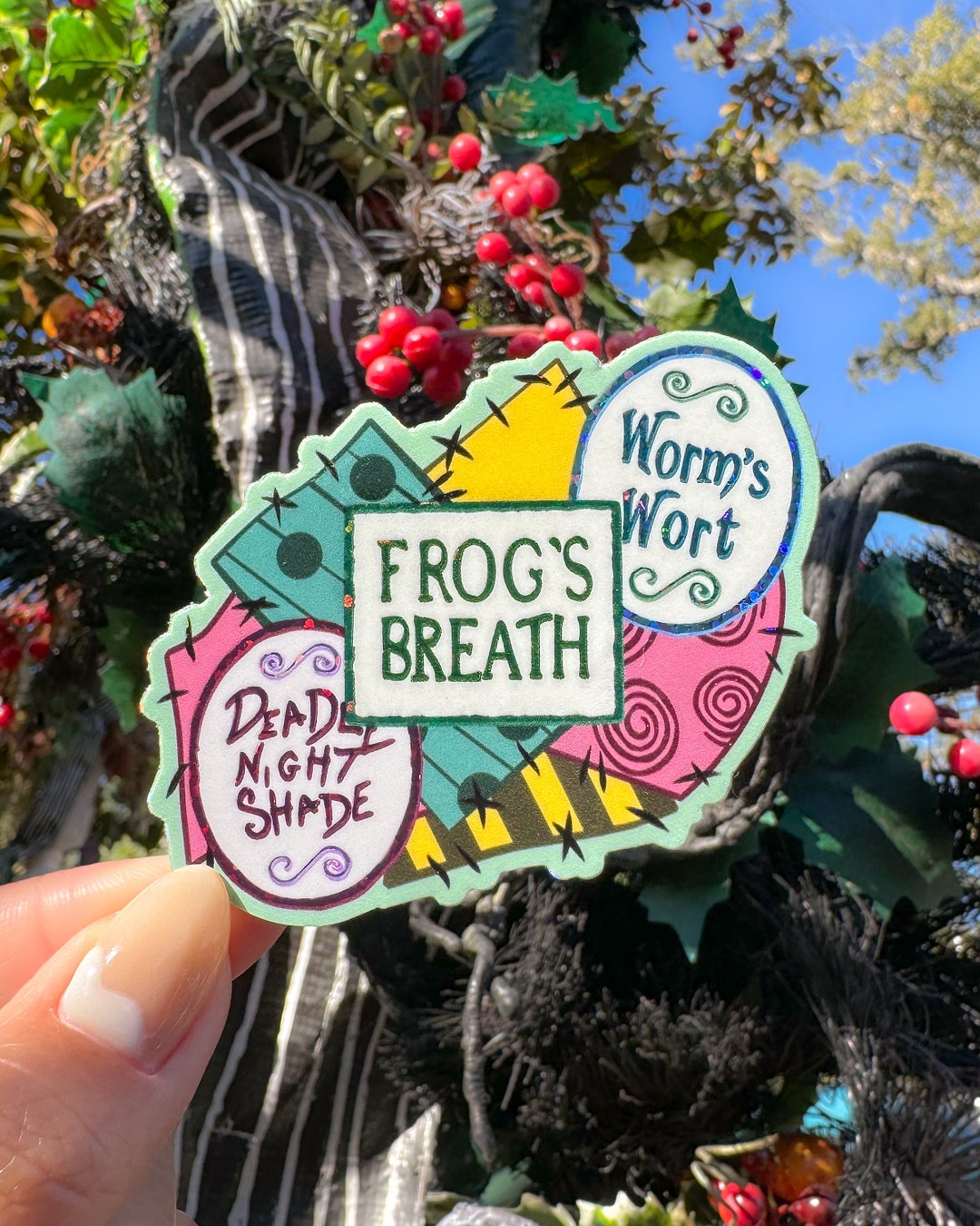 Sally Patchwork Potions Holographic Nightmare Before Christmas Sticker ...