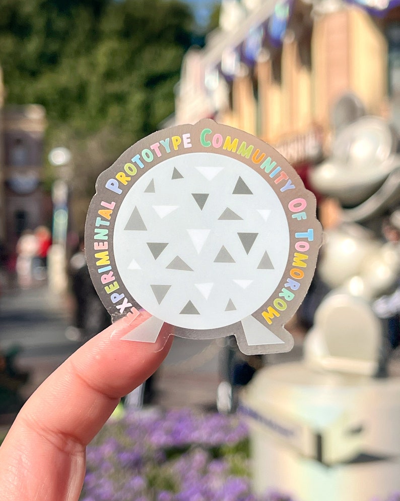 Epcot WDW Transparent Laptop Sticker/ Disney World Parks Decal - Etsy