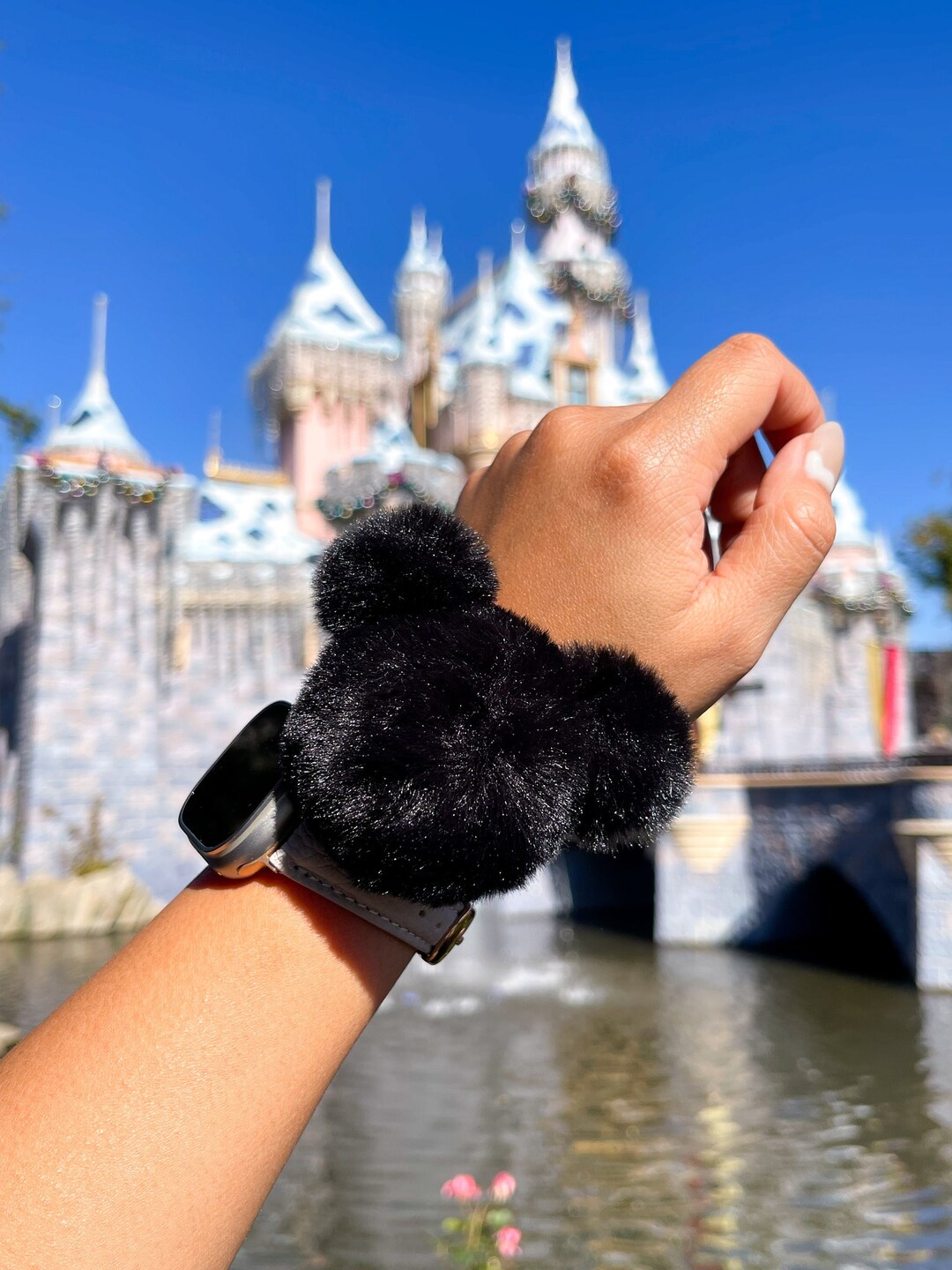 Mouse Pom Hair Ties (set of 2)/ Fluffy Cute Oversized XL Magical ...