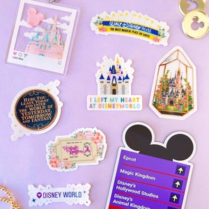 Disney World Castle Castle Terrarium Transparent Laptop Stickers/ Magic ...