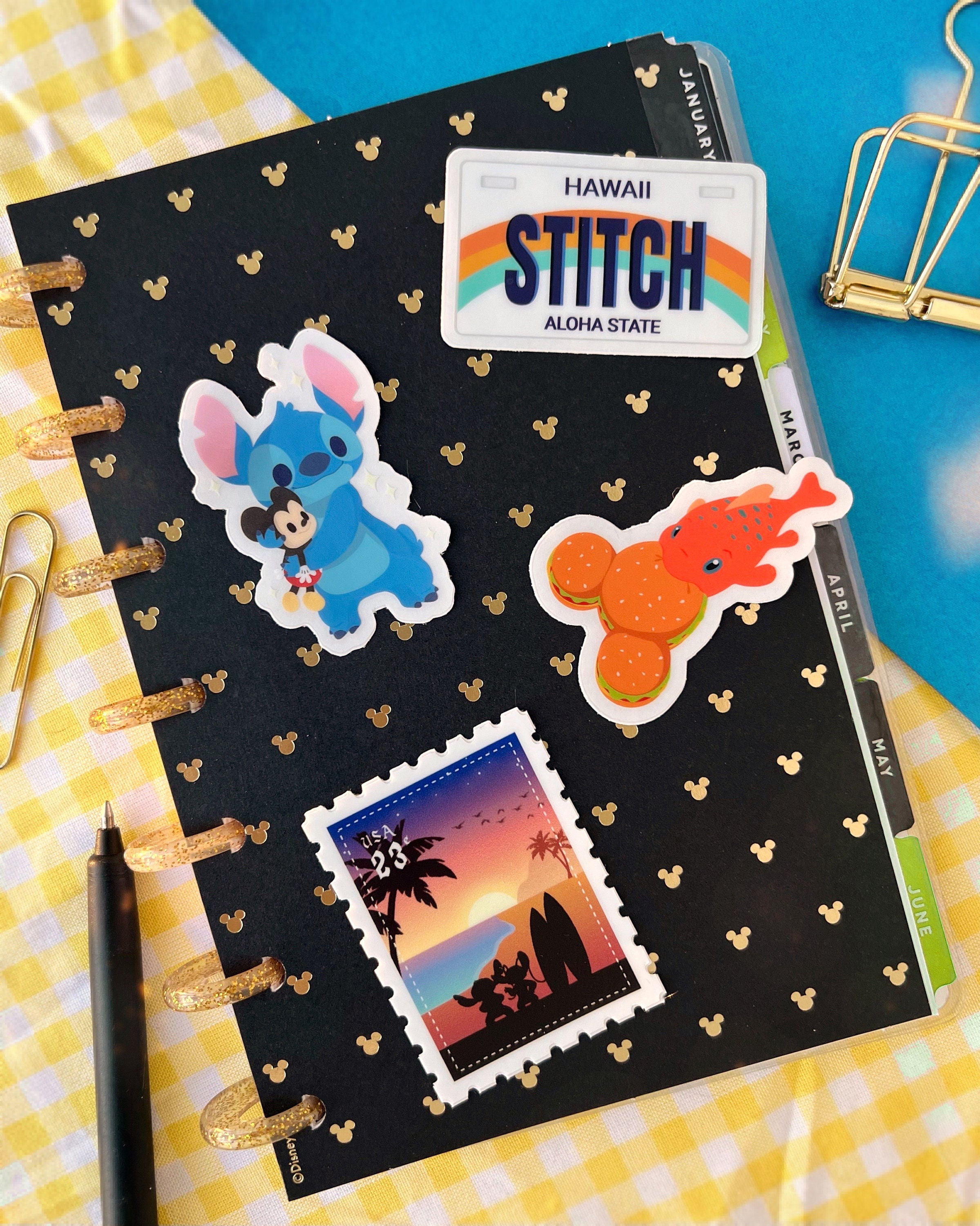 Stitch & Angel Postage Stamp Sticker/ Lilo and Stitch Vintage - Etsy