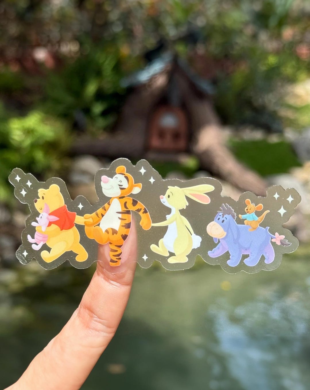 Pooh and Friends Parade Transparent Disney Laptop Stickers/ Positive ...