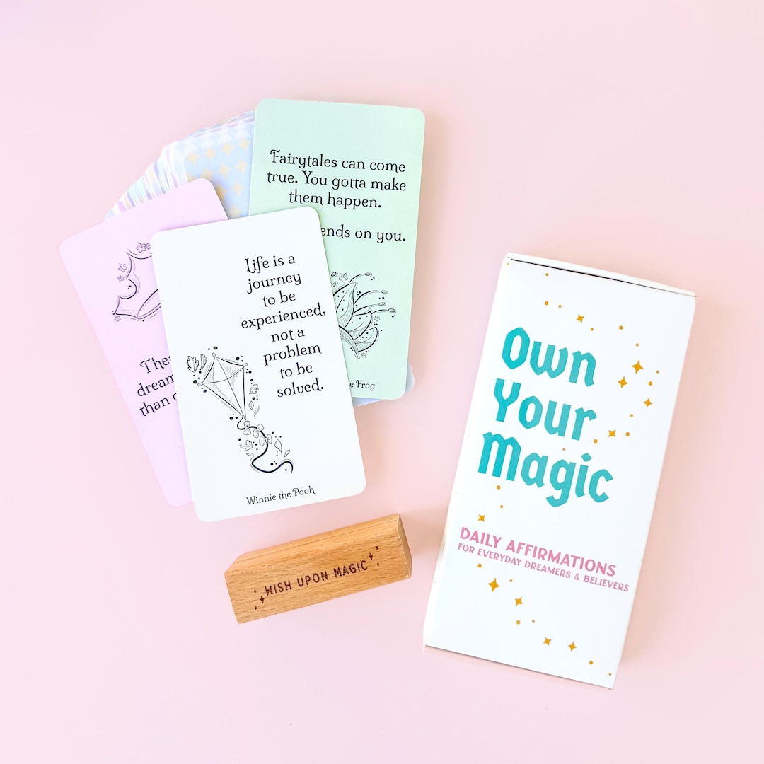 Own Your Magic Affirmation Cards/ 52 Cards Daily Mindfulness Quotes ...
