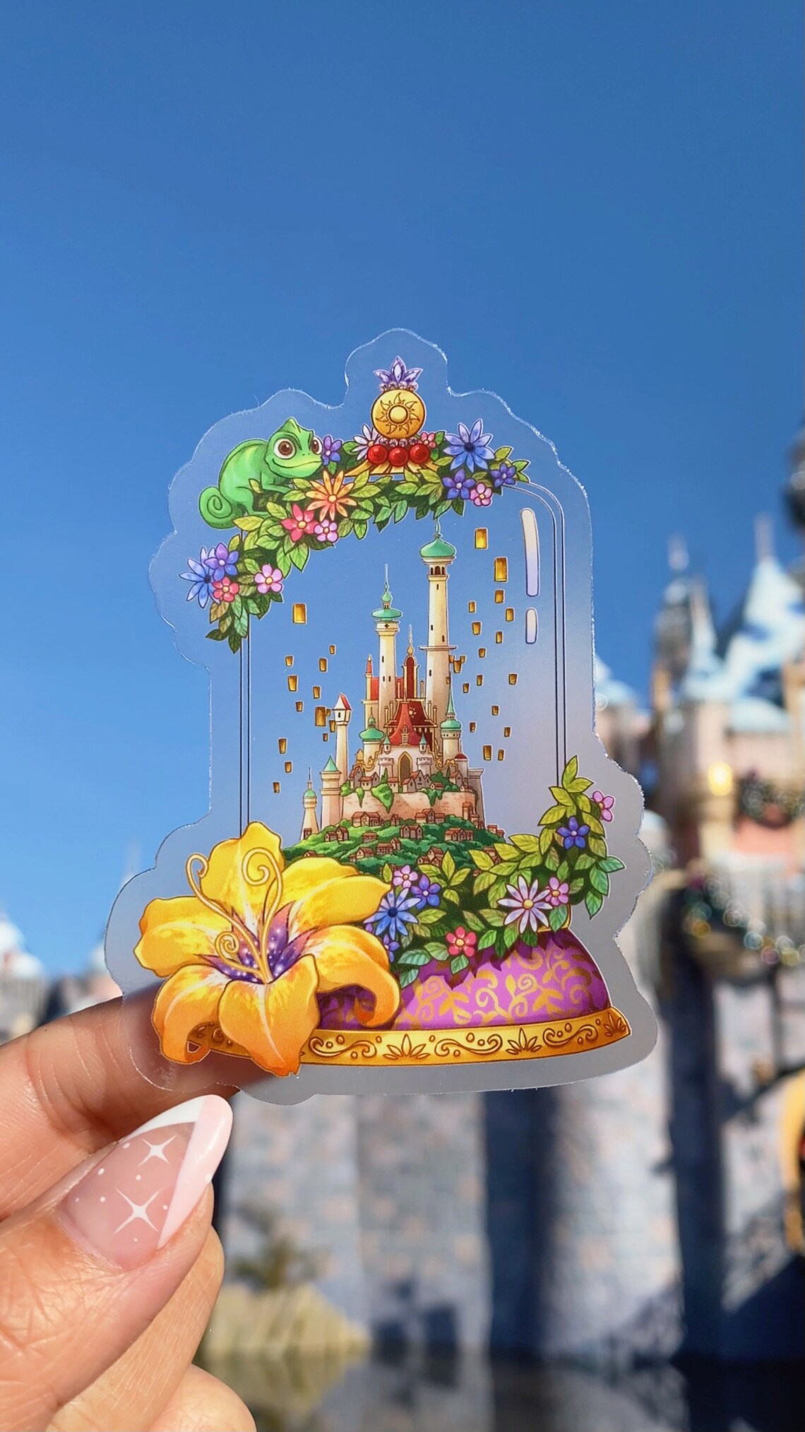 Tangled Kingdom Terrarium Transparent Sticker/ Water Bottle - Etsy