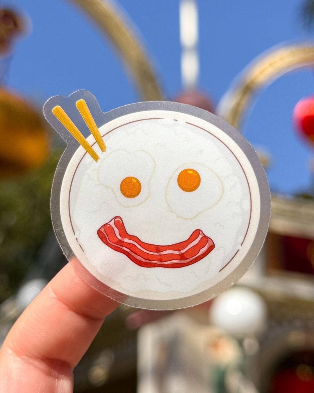 Happy to See You Porridge Transparent Sticker/ Mushu Mulan Disney Food ...