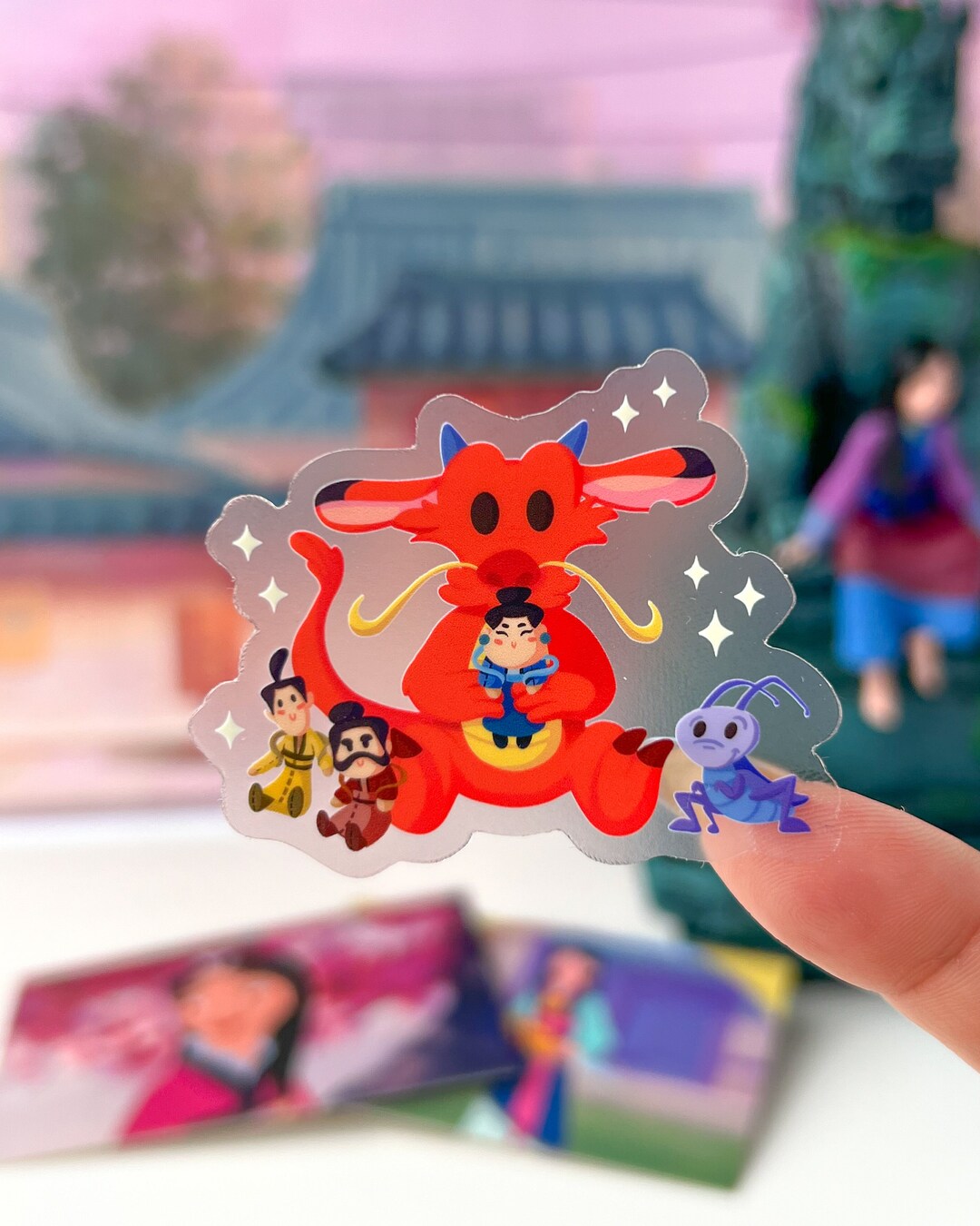 Mushu, Crickee, Yao, Ling, Chien Po Plushie Transparent Disney Laptop ...