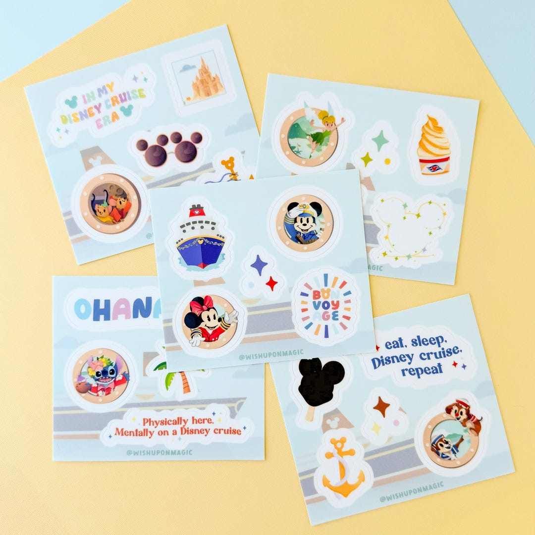 Cruise Pixie Dust Sticker Sheets (set of 5) / Disney Cruise Castaway ...