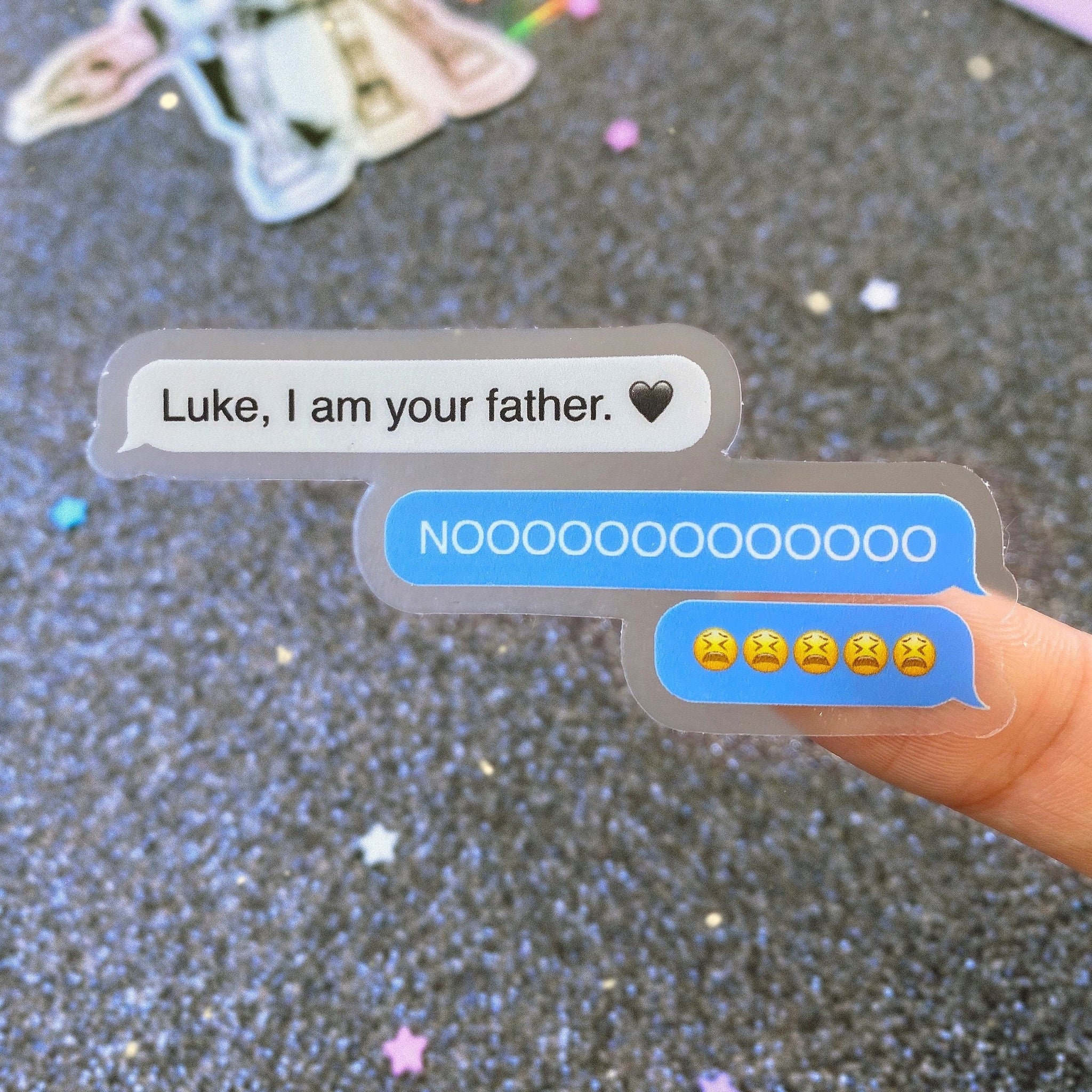Star Wars Text Messages Transparent Laptop Stickers/ Han Solo - Etsy