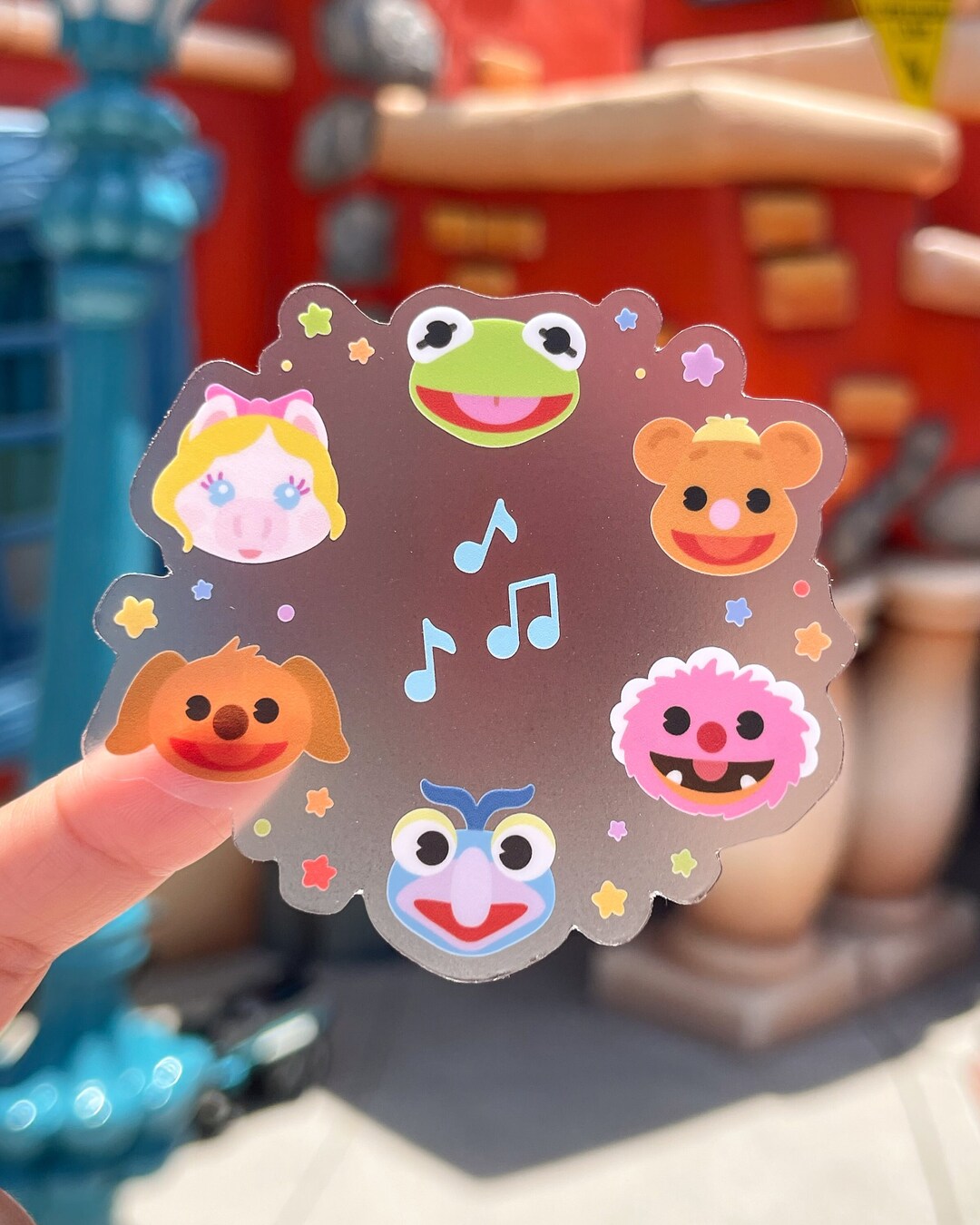 Muppet Babies Wreath Transparent Laptop Sticker Disney Decal/ Kermit ...