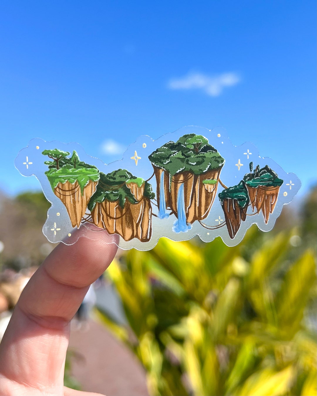 Pandora Floating Mountains Landmark Transparent Disney Laptop Sticker ...