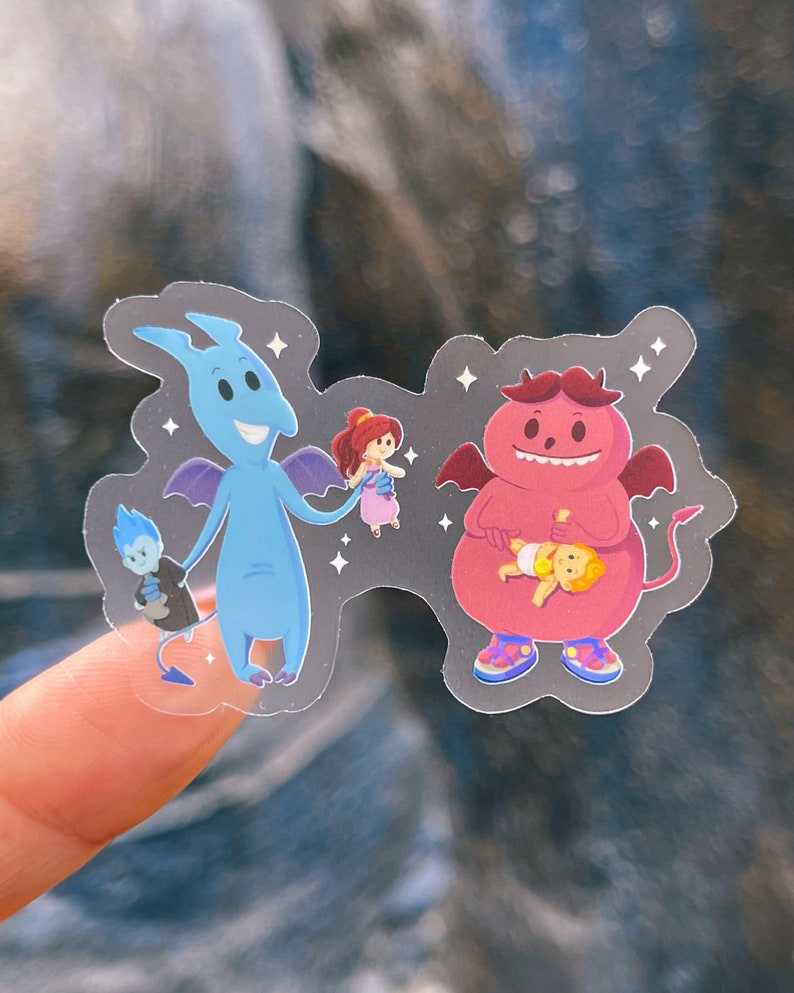 Pain and Panic Plushie Transparent Disney Laptop Stickers/ - Etsy