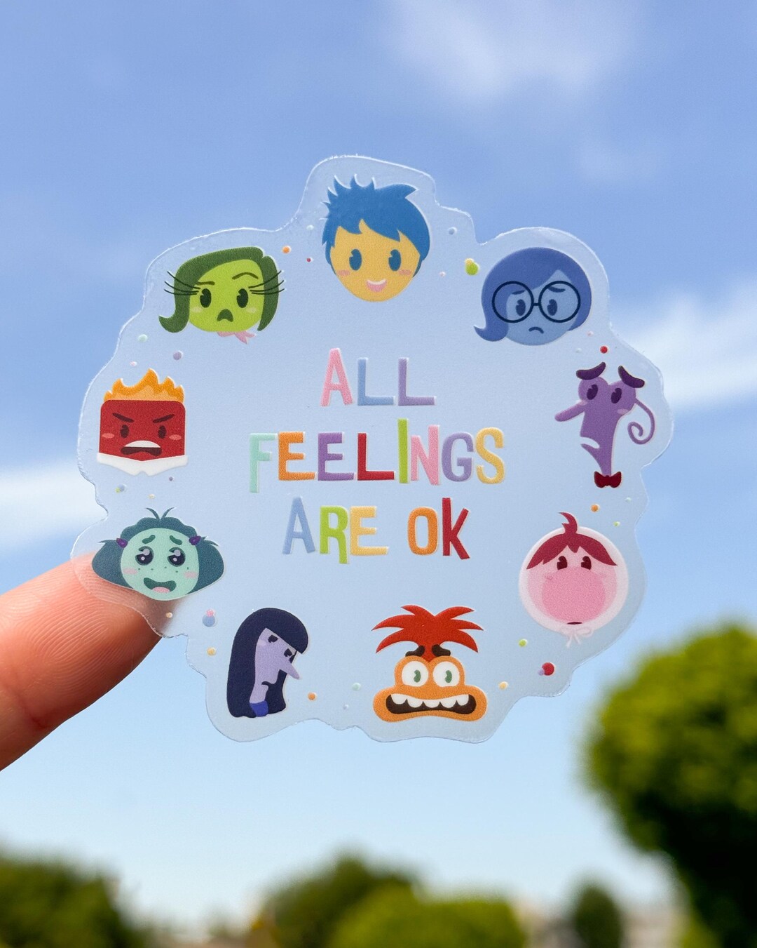 All Feelings Are Ok Wreath Transparent Disney Laptop Stickers/ Inside ...