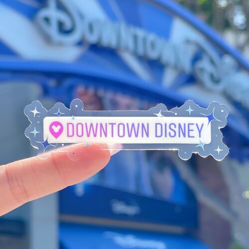 Epcot Destination Drop Pin Transparent Sticker/ Mickey Disney | Etsy