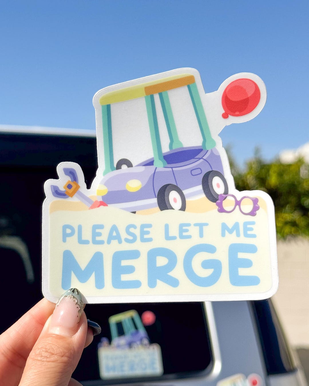 Please Let Me Merge Decal and Magnet/ Kids Children Rita and Janet ...