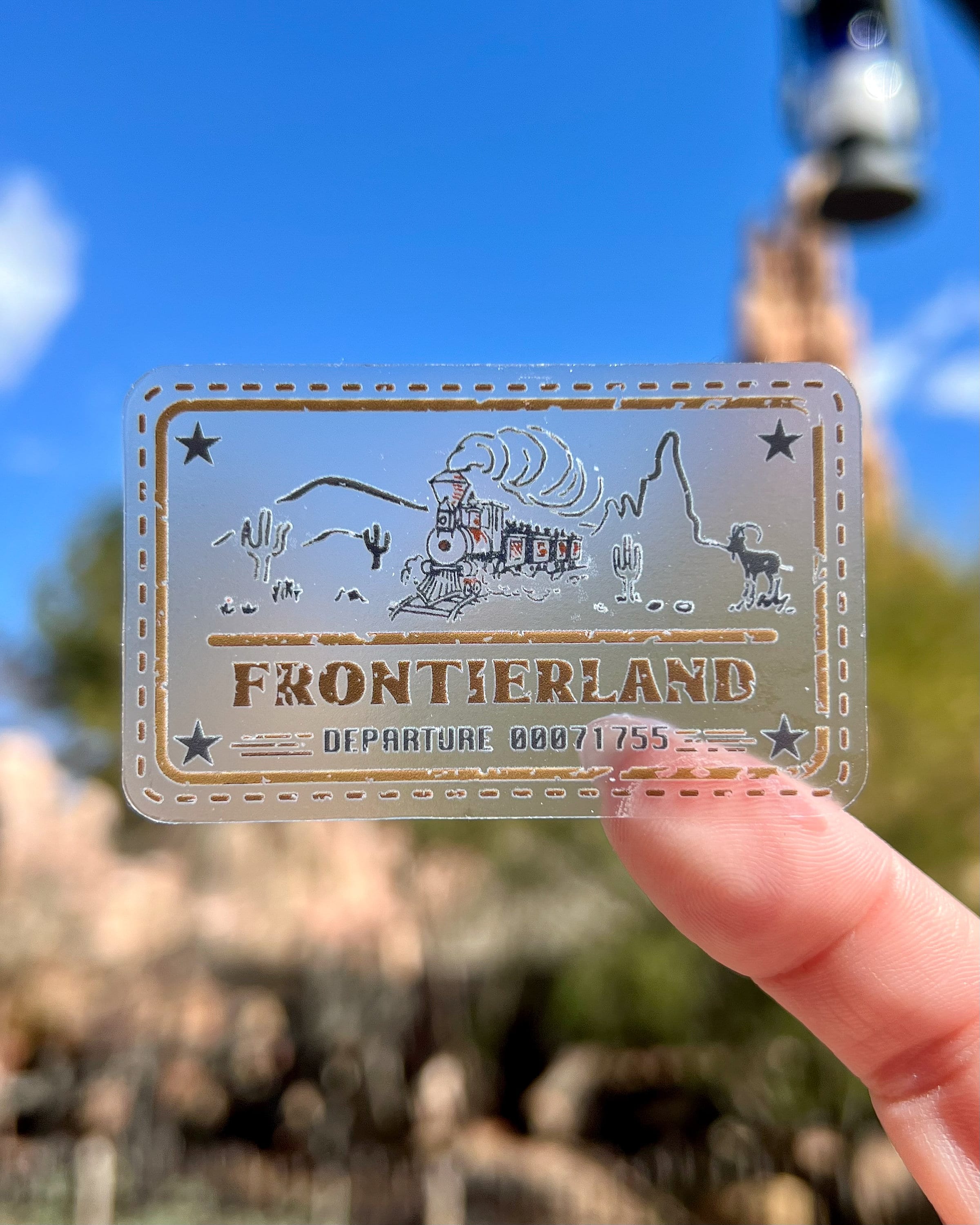 Frontierland Passport Stamp Collection Landmarks Transparent Laptop ...