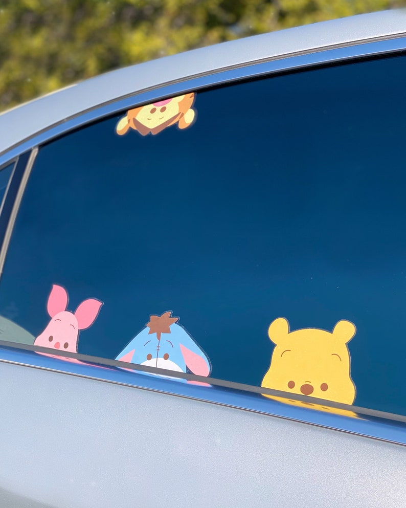 Eeyore Peeker Transparent Car Decal/ Tigger Piglet Pooh Peekaboo Window ...
