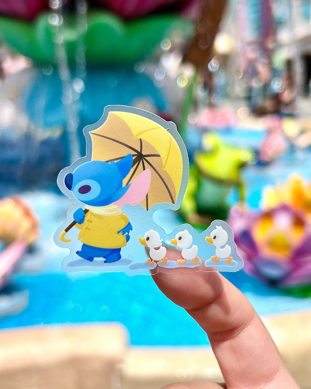 Stitch With Ducklings Disney Laptop Stickers/ Lilo and Stitch Aloha ...