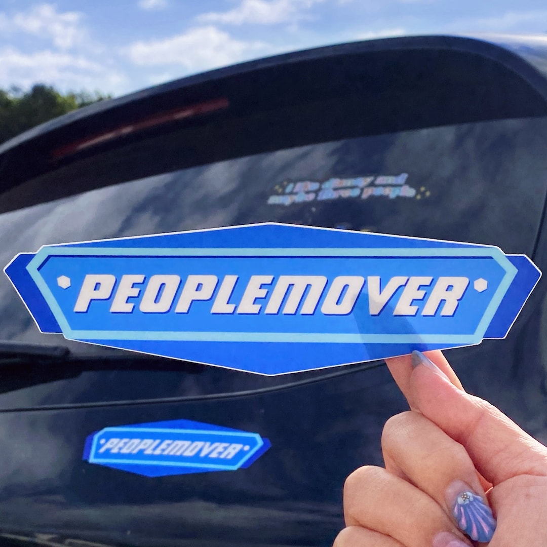 Peoplemover Car Decal / Retro Vintage Disney Ride Souvenir Funny ...