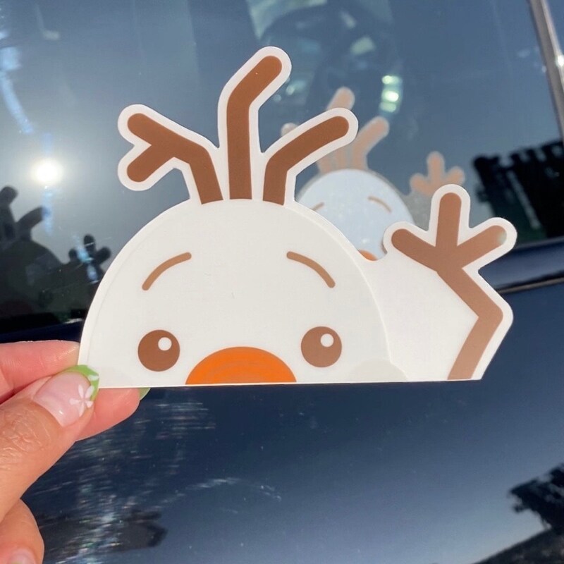 Olaf Frozen Car Decal - Etsy