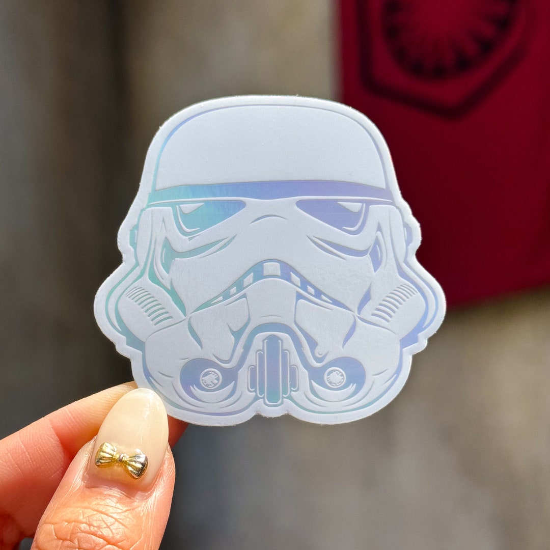 Stormtrooper Helmet Holographic Sticker/ Star Wars Disney Laptop ...