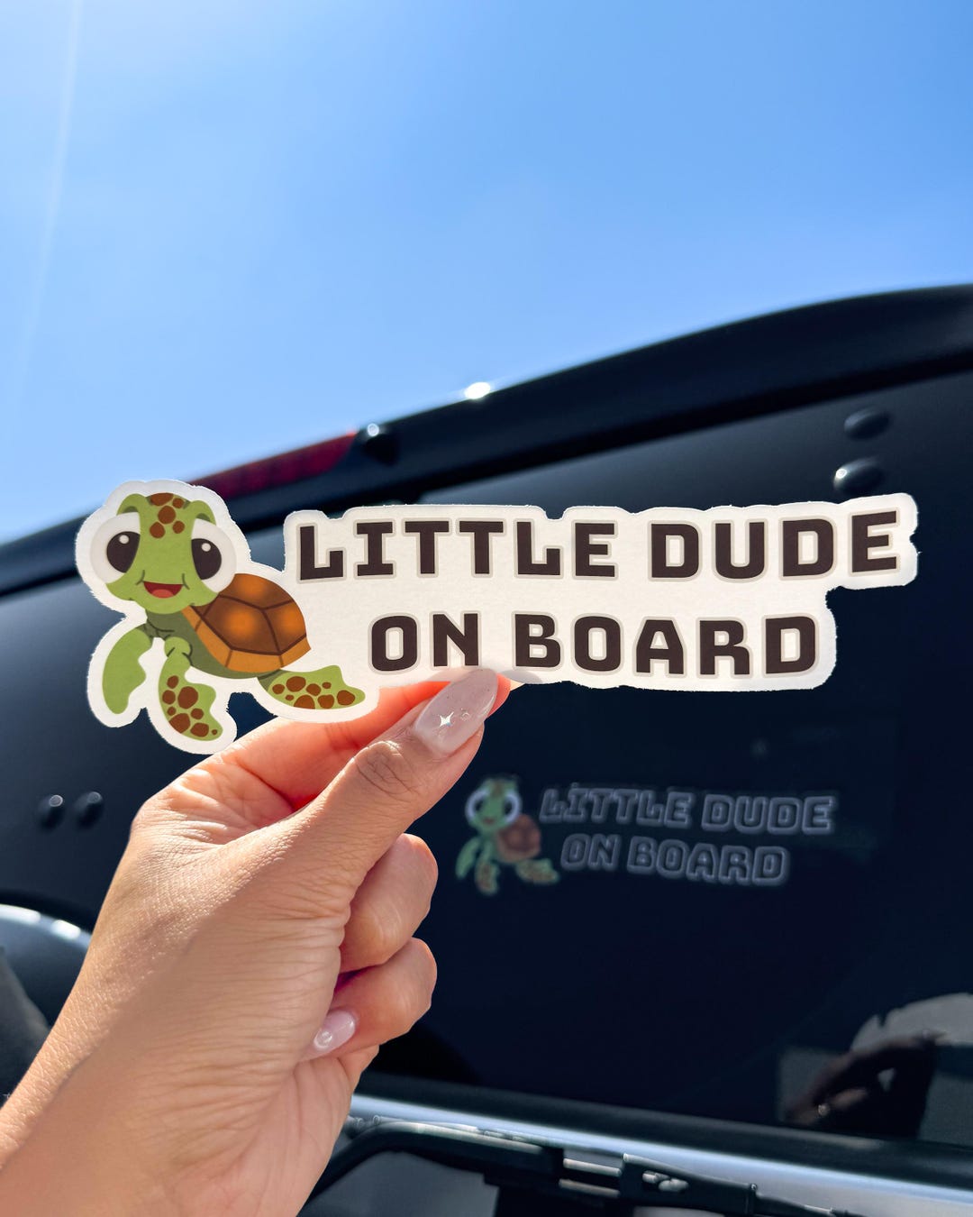 Little Dude on Board Transparent Car Decal/ Family Baby Shower Mom to ...