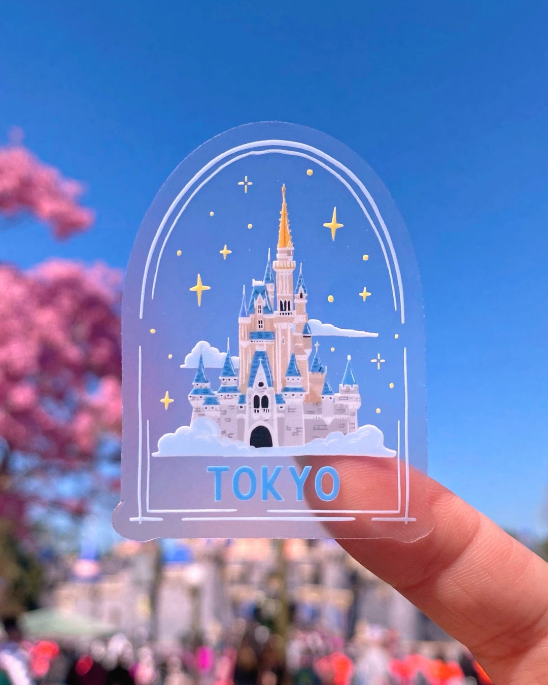 Tokyo Castle in the Sky Transparent Laptop Sticker Disney Decal/ Japan ...