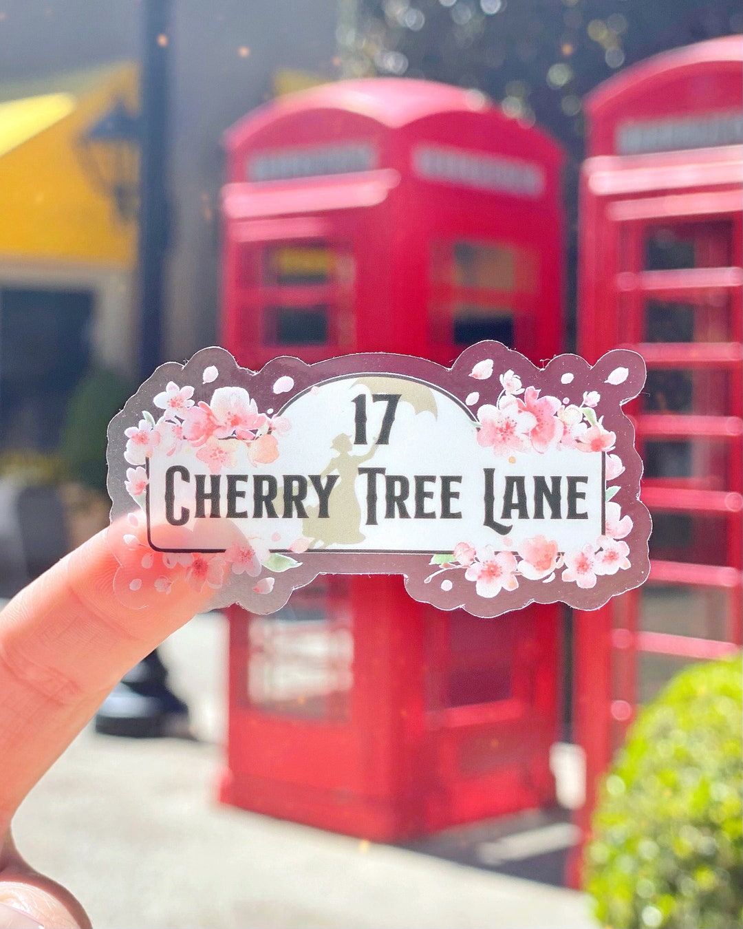 Cherry Tree Lane Mary Poppins Transparent Laptop Sticker/ Mickey Disney ...