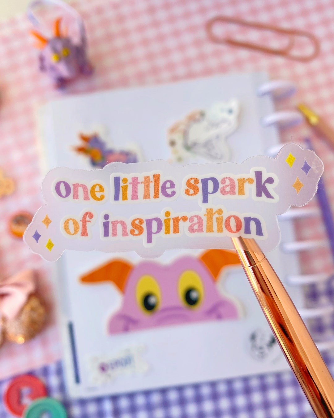 One Little Spark of Inspiration Transparent Disney Laptop Stickers ...